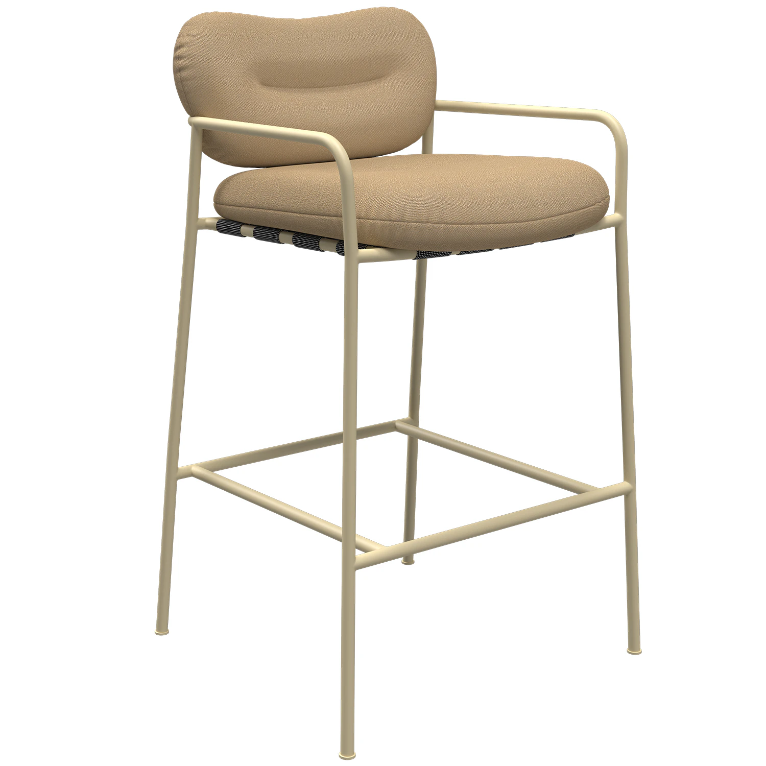 Bollo Bar Stool 65 cm, Vidar Beige 0323 fra Fogia | Rum21.no